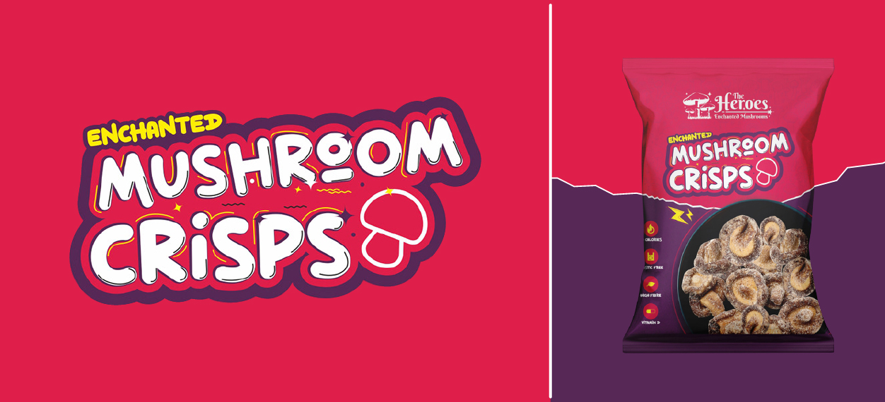 Packaging Design For Mushroom Crisp - Pixenite